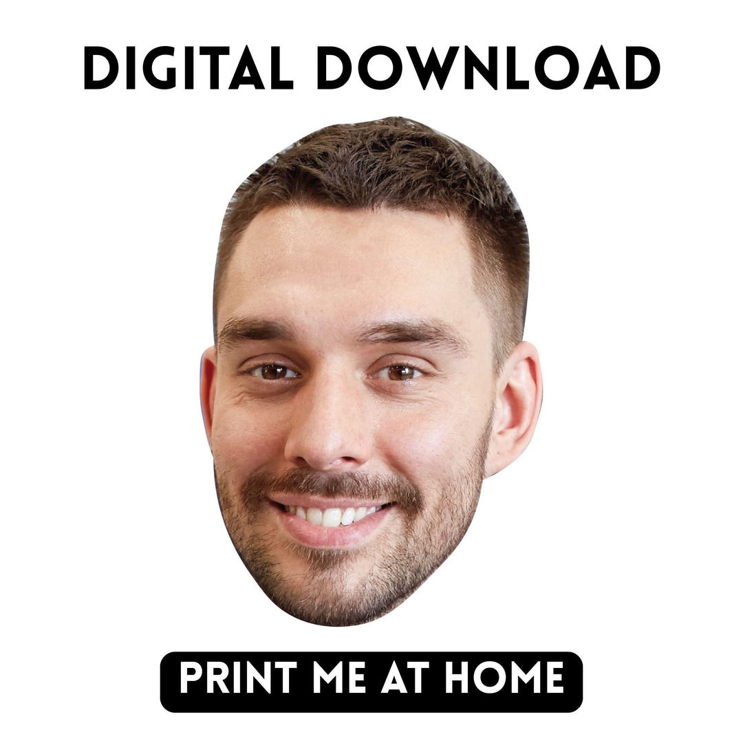 DIGITAL DOWNLOAD: Custom Face on A Stick for Easy Home Printing - Etsy