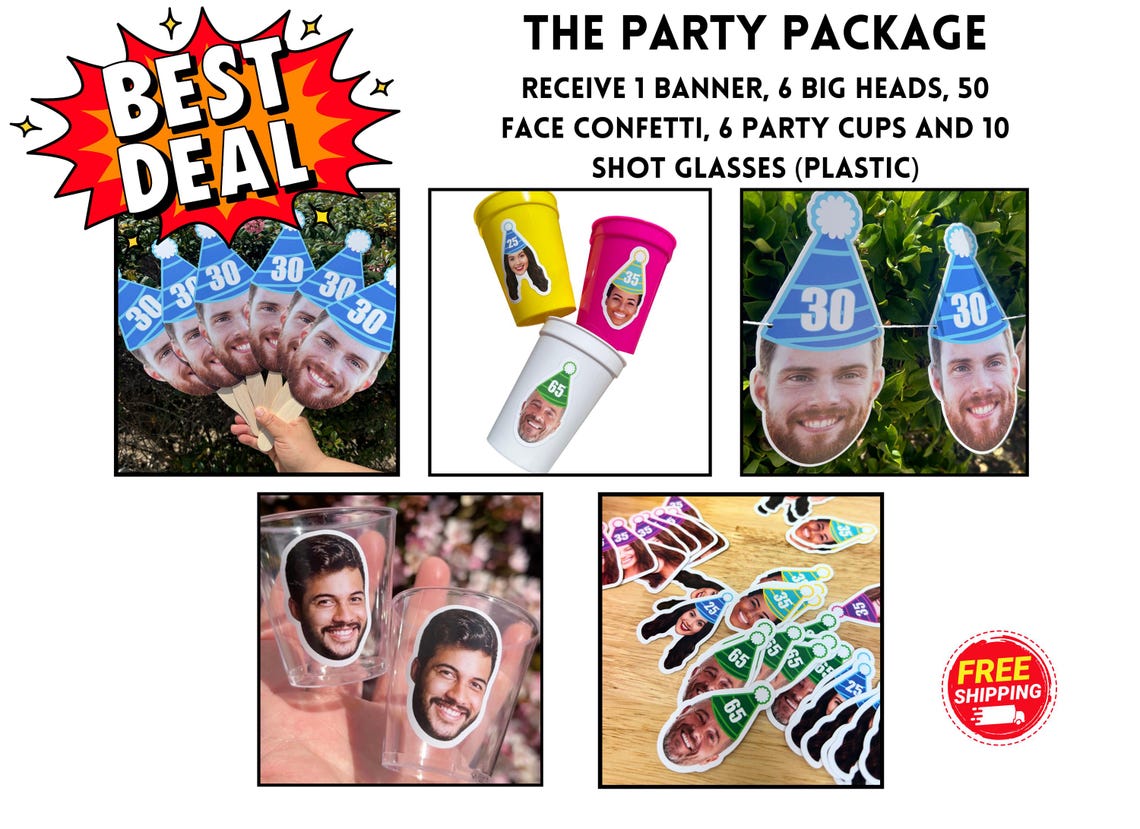 Custom Face Retirement Banner: Personalized Party Garland - Etsy
