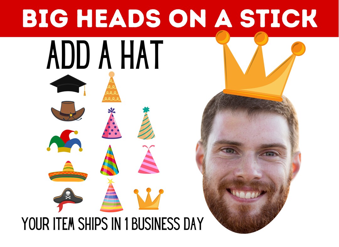 Bachelorette Party Big Heads on a Stick for Birthday, Bachelor ...