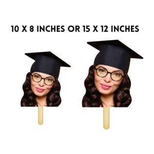 Graduation 2026 Big Heads on a Stick, Face on a Stick, Graduation Fan ...