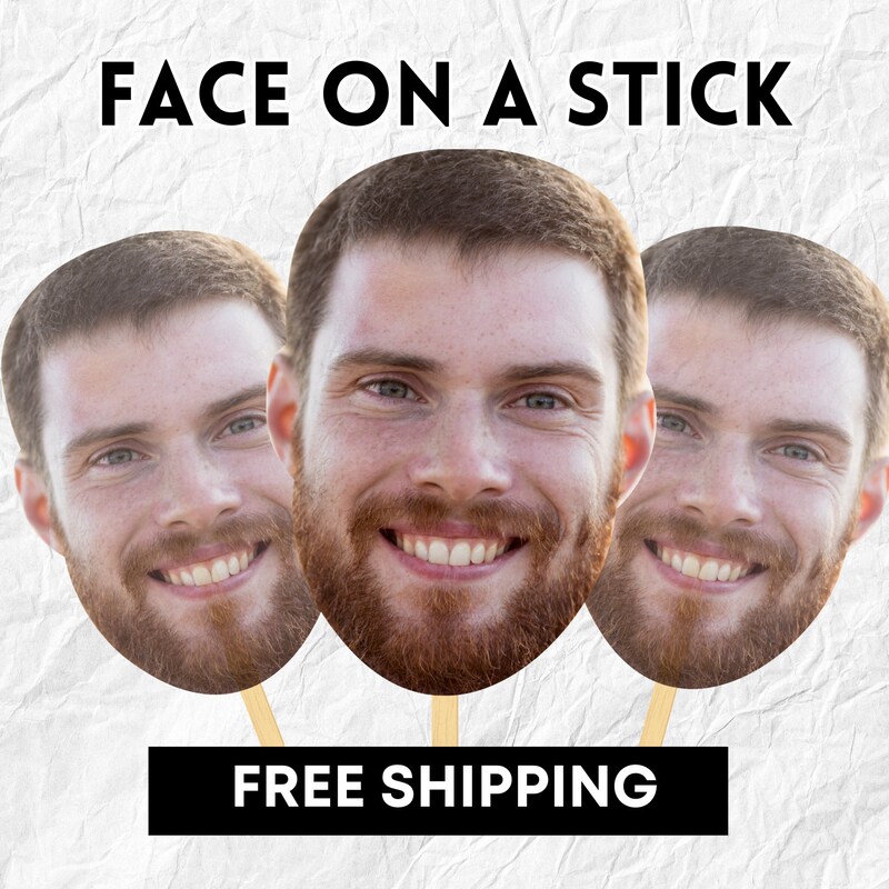 Face on a Stick - Etsy