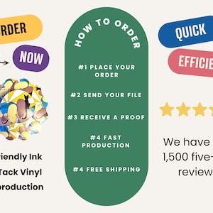 100 Custom Laminated Vinyl Stickers, Die Cut Stickers, Cut to Size ...