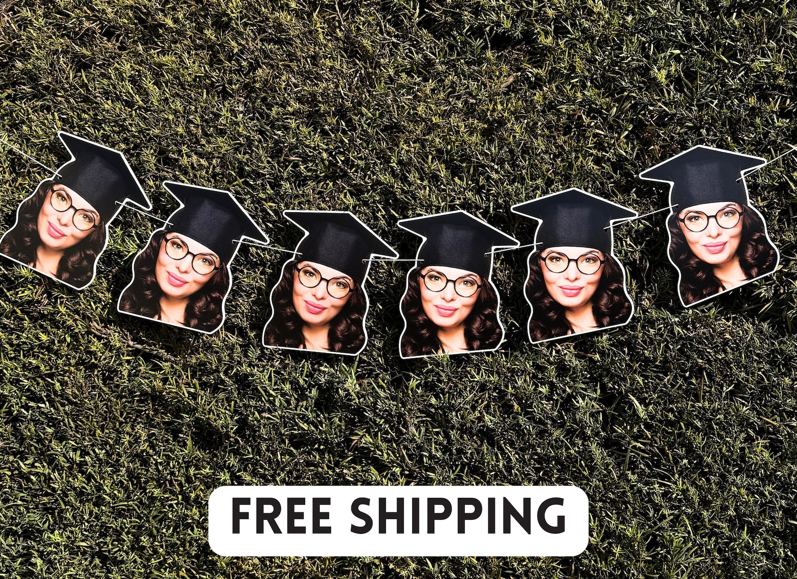 Custom Face Graduation Banner: Class of 2025 Photo Party Decor - Etsy