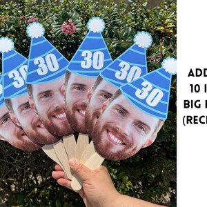 Custom Face Banner, Birthday Banner, 30th Birthday, 40th Birthday, 50th ...