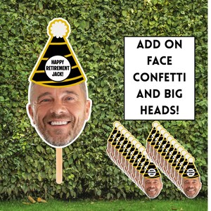 Custom Face Retirement Banner: Personalized Party Garland - Etsy