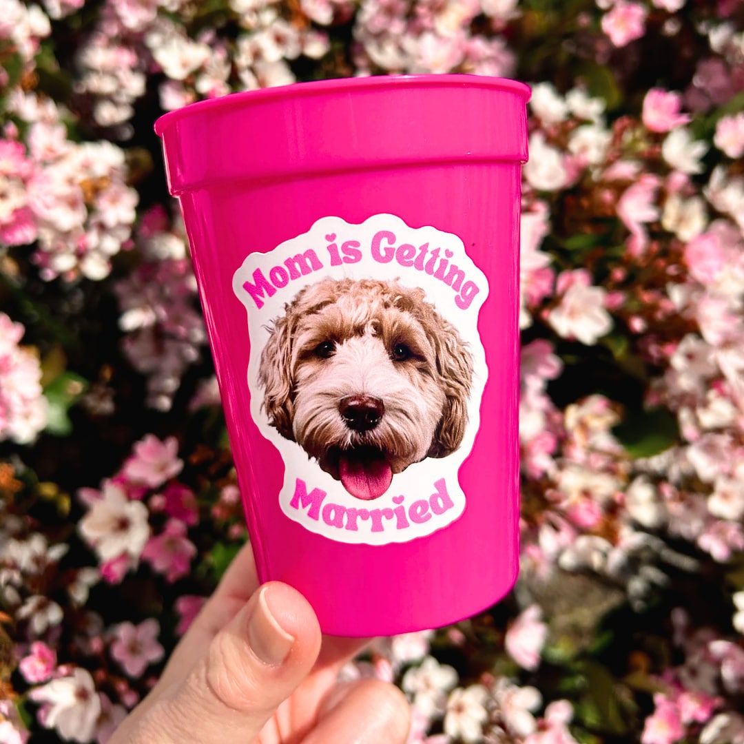 Bachelorette Party Cup Decor, Personalized Dog Party Favor, Custom ...