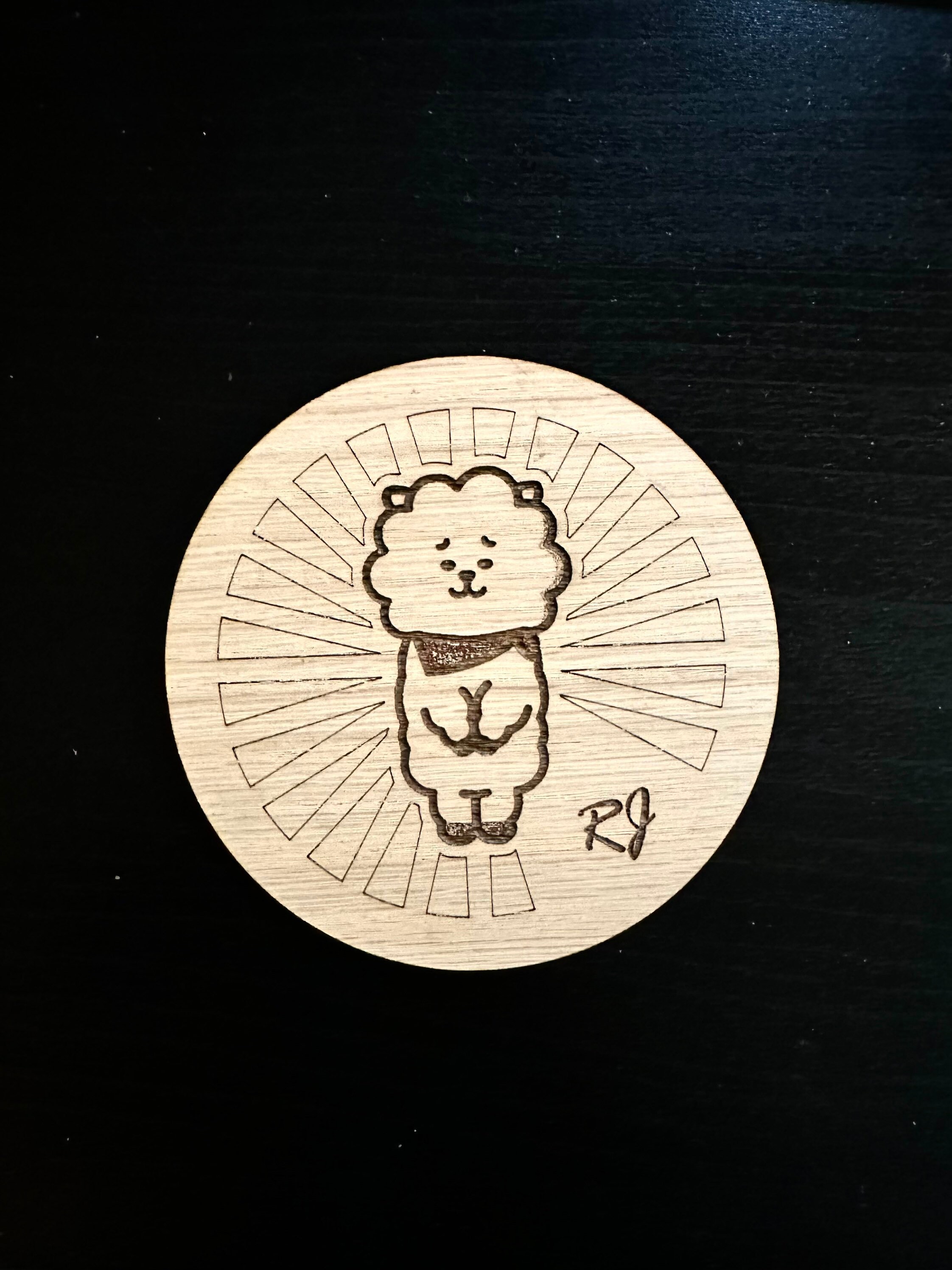 Bt21 Wooden Coasters - Etsy
