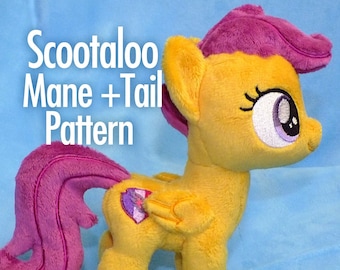 Fluttershy Mane Tail Sewing Pattern - Etsy