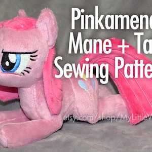 Pinkamena Mane + Tail Sewing Pattern - Etsy