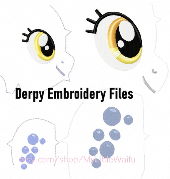 DIY Derpy Eye and Cutie Mark Beanie and Large Embriodery | Etsy