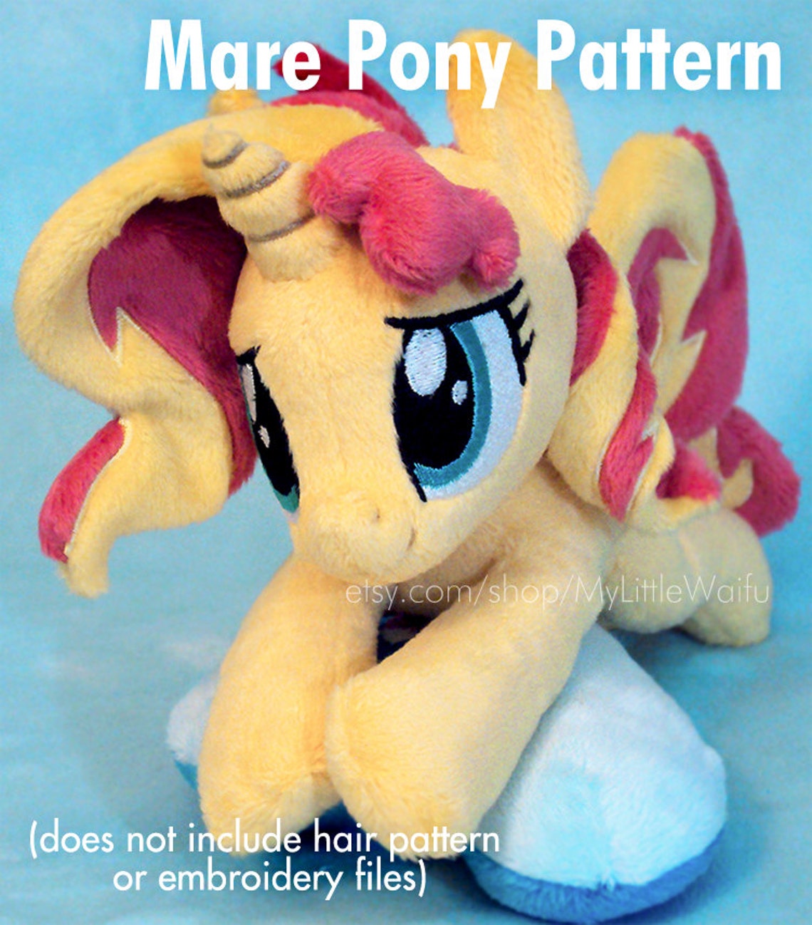 FREE DIY Beanie Pony Plush Sewing Pattern Mare Bat Pony | Etsy Australia