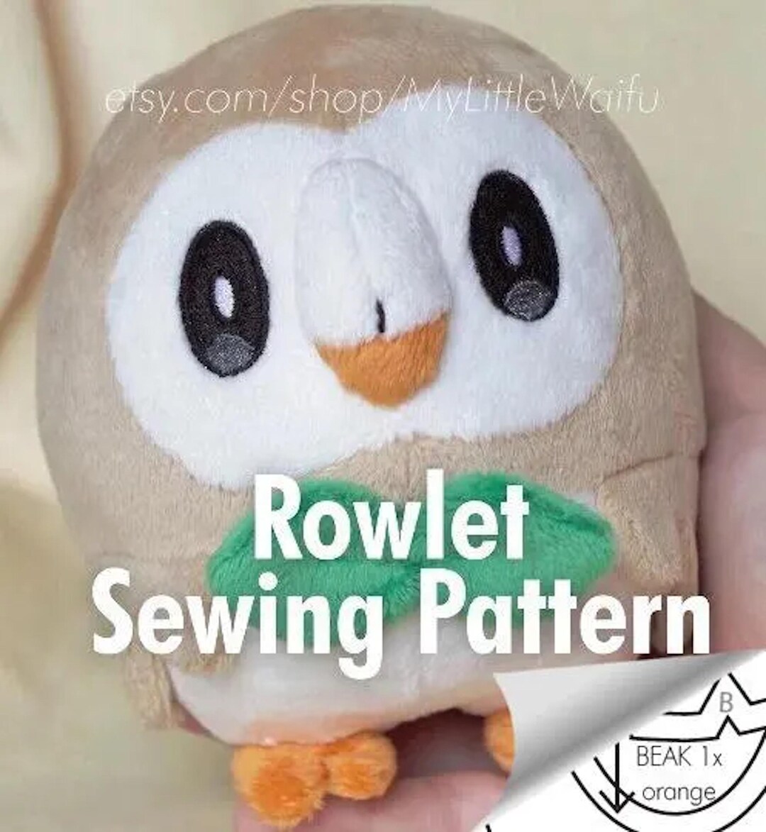 DIY Owl Plush Sewing Pattern + Eye Embroidery Files - Etsy