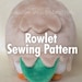 DIY Owl Plush Sewing Pattern + Eye Embroidery Files - Etsy