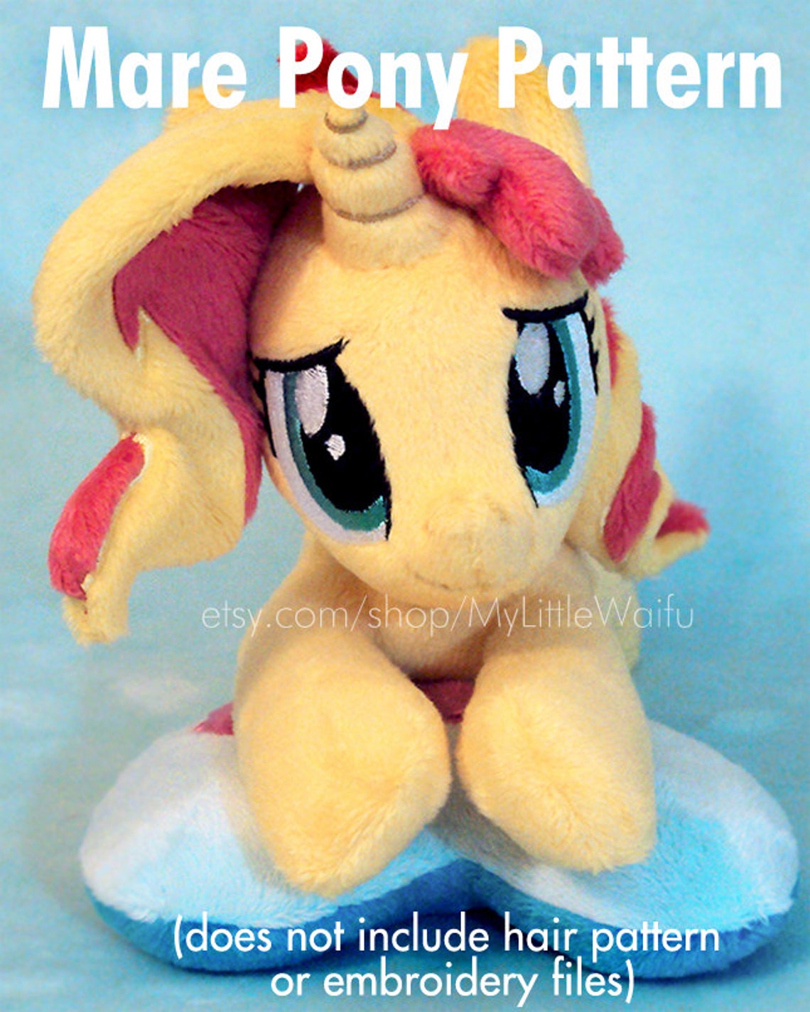 FREE DIY Beanie Pony Plush Sewing Pattern Mare Bat Pony - Etsy
