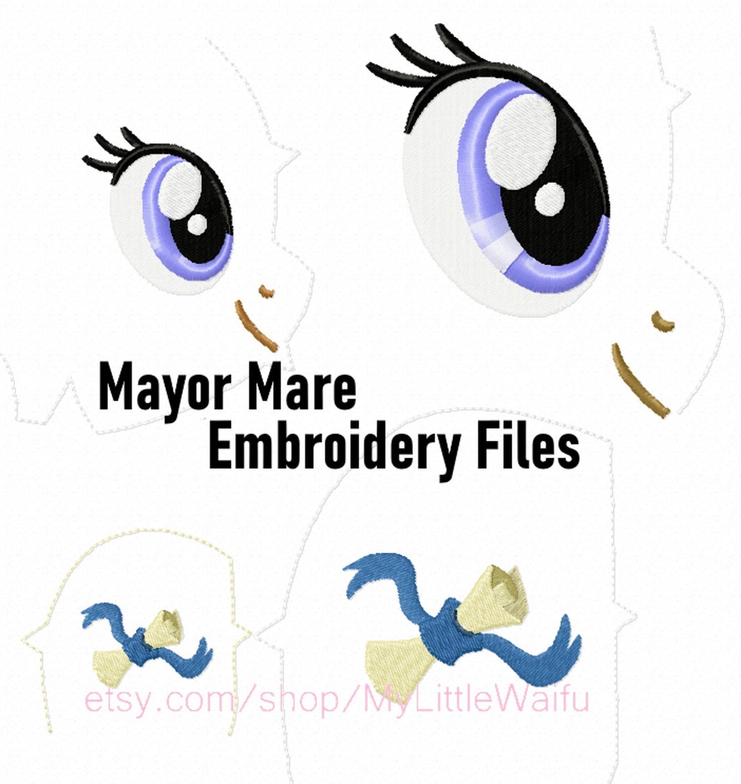 DIY Mayor Mare Eye and Cutie Mark Beanie and Large Embriodery Machine ...