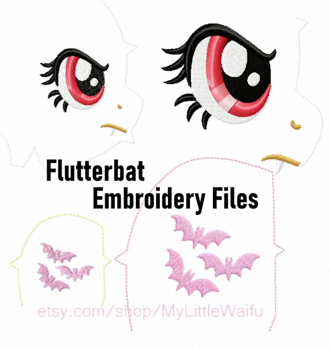 DIY Flutterbat Eye and Cutie Mark Beanie and Large Embriodery Machine ...