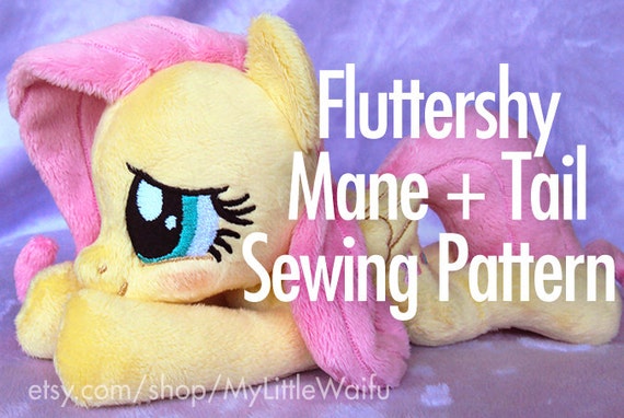 Fluttershy Mane Tail Sewing Pattern | Etsy Canada