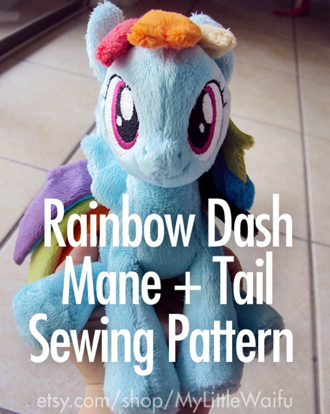 Rainbow Dash Mane Tail Sewing Pattern - Etsy