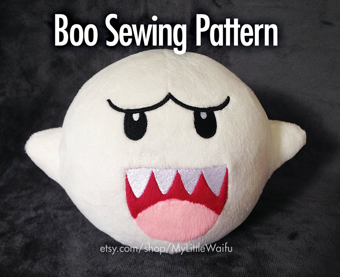 DIY Super Mario Boo Plush Sewing Pattern 6in Size BEGINNER - Etsy Canada