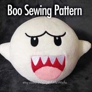 DIY Super Mario Boo Plush Sewing Pattern - 6in Size - BEGINNER - Etsy
