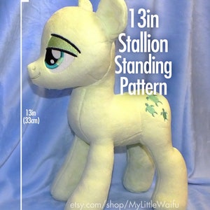 DIY Medium/small Stallion Pony - 4 Sizes! 15in/13in and Beanie - Plush ...