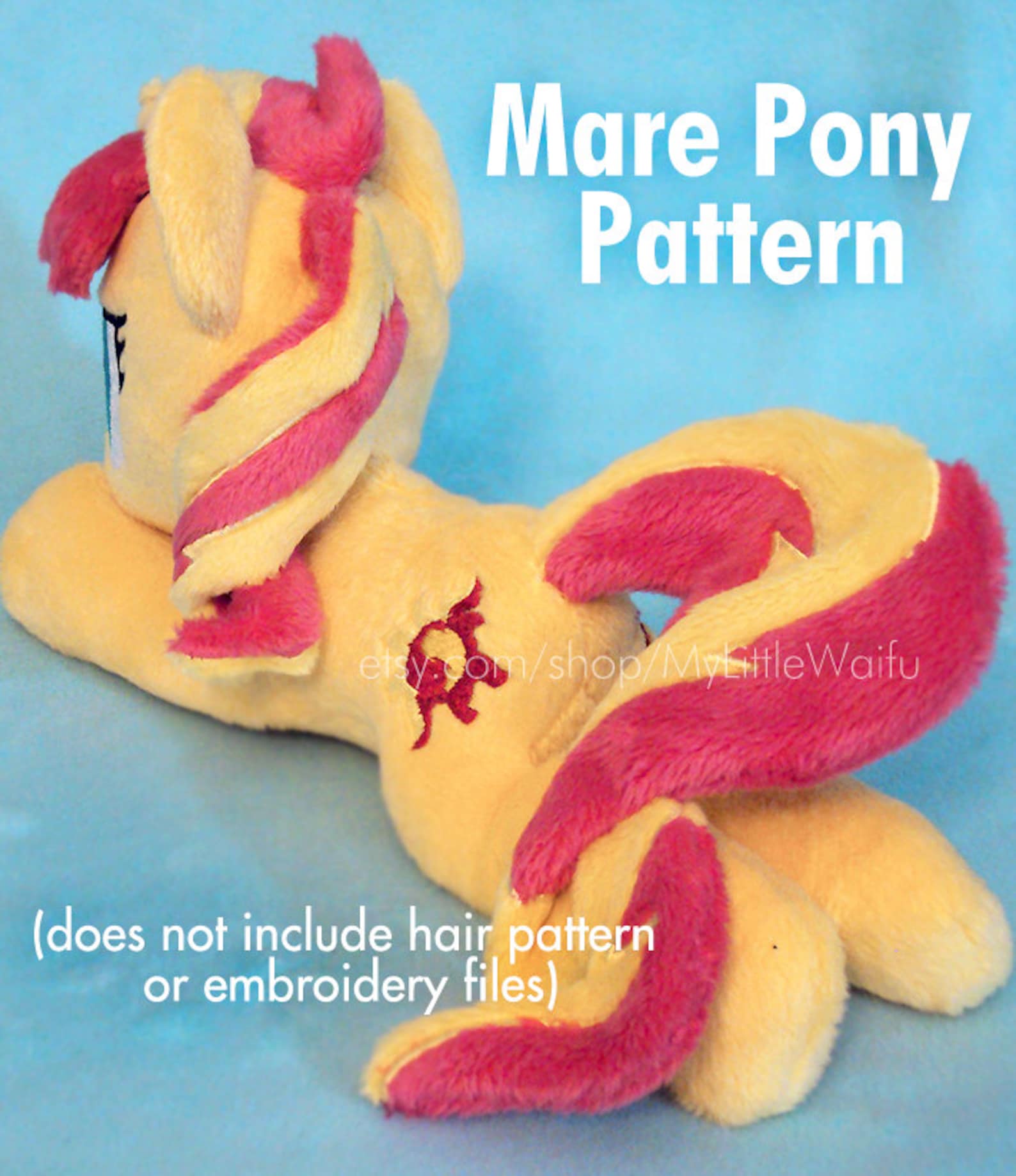 FREE DIY Beanie Pony Plush Sewing Pattern Mare Bat Pony - Etsy