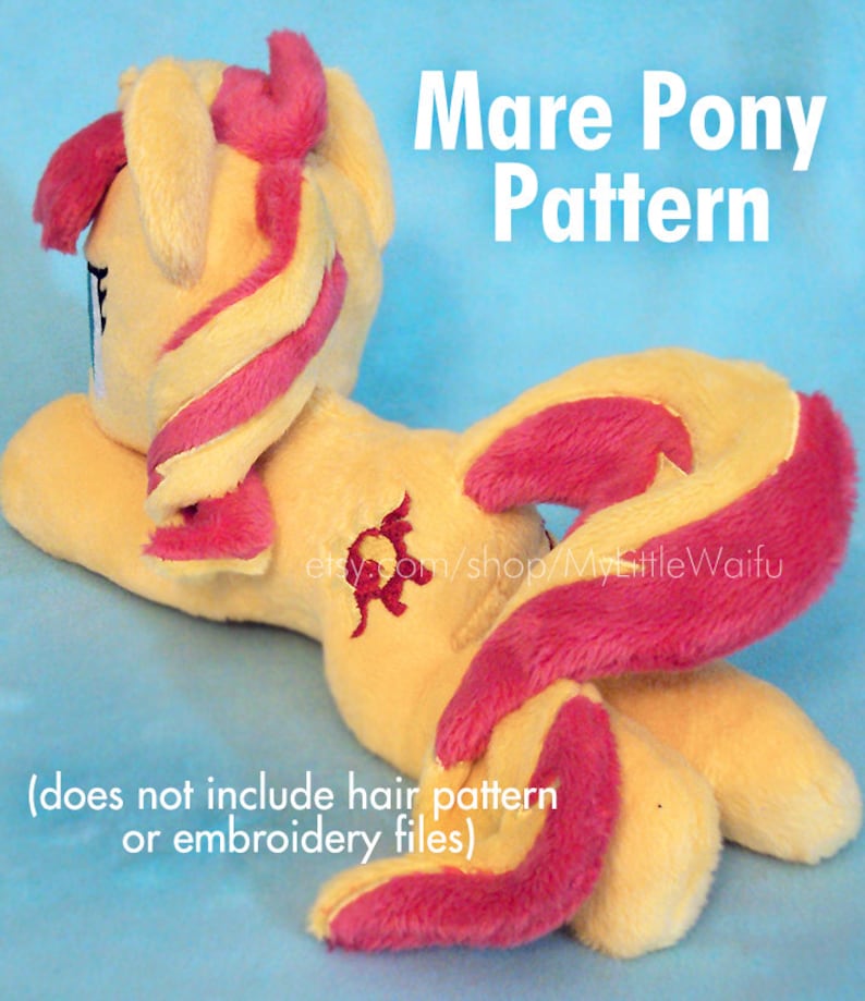 FREE DIY Beanie Pony Plush Sewing Pattern Mare Bat Pony | Etsy Australia