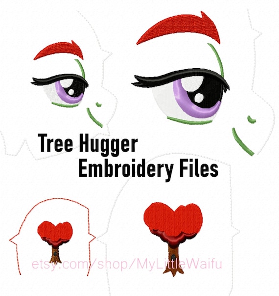 DIY Tree Hugger Eye and Cutie Mark Beanie and Large Embriodery - Etsy