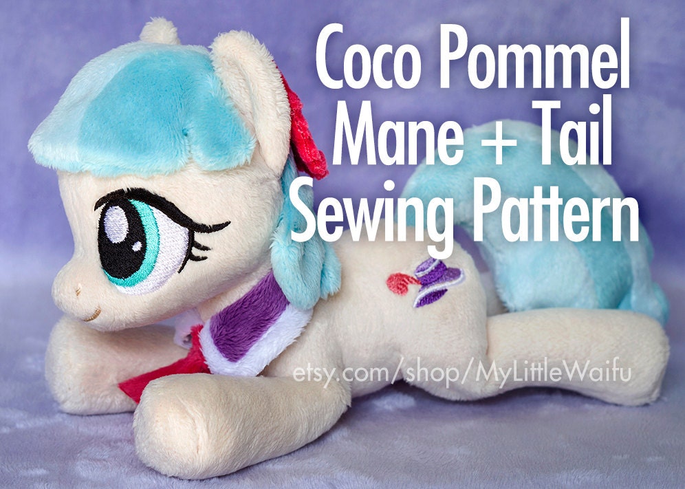 Coco Pommel Mane Tail Sewing Pattern | Etsy