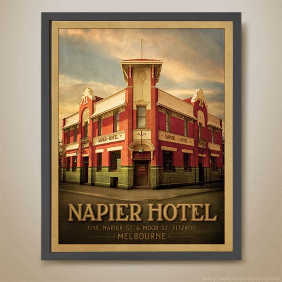 NAPIER HOTEL Fitzroy Melbourne. Melbourne Pub. Famous Pub. - Etsy Australia