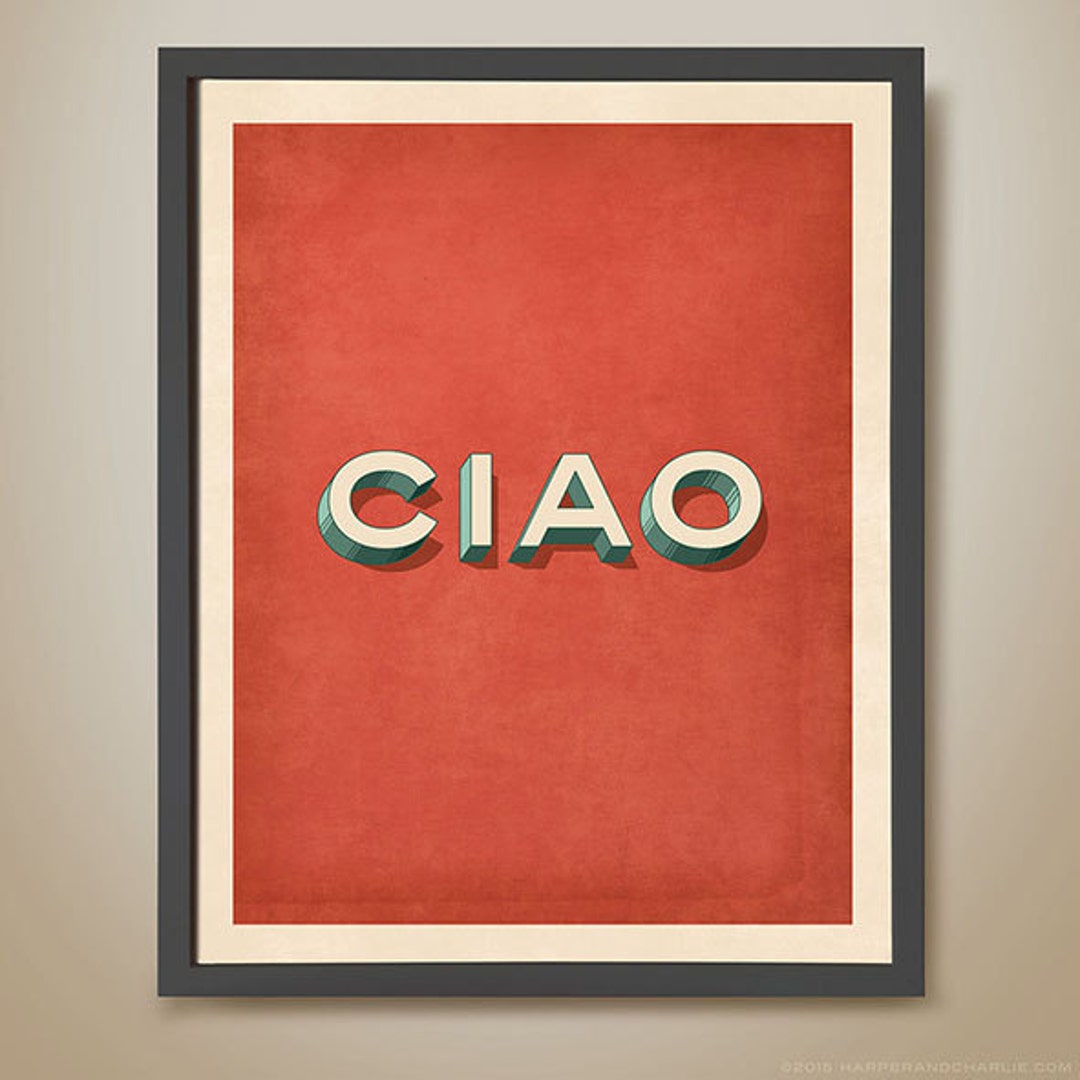 Old Styled CIAO Poster - Etsy