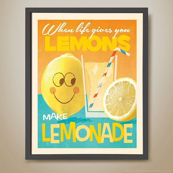 When Life Gives You Lemons Make Lemonade. Cheer Up. | Etsy