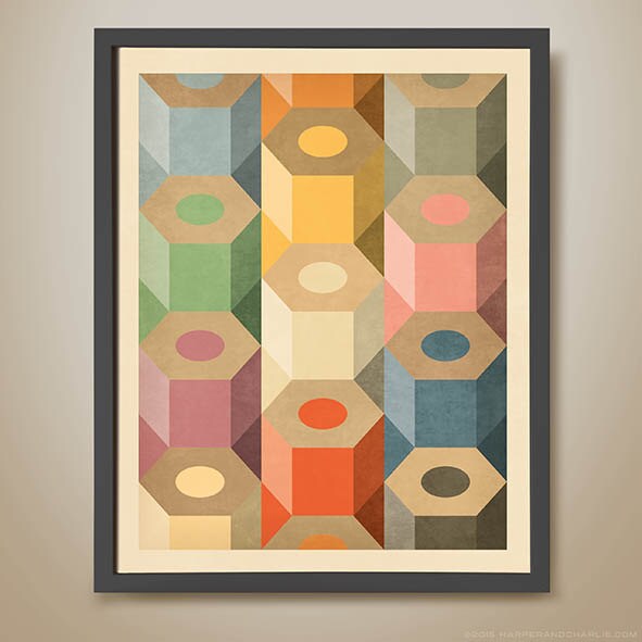 Coloured Pencils Geometric Pattern. Childrens Pencils - Etsy Australia
