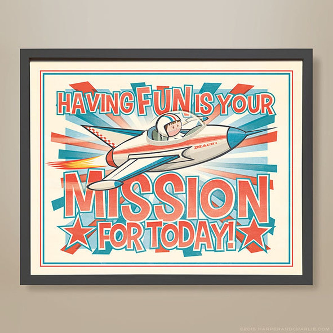 Having Fun is Your Mission for Today - Etsy