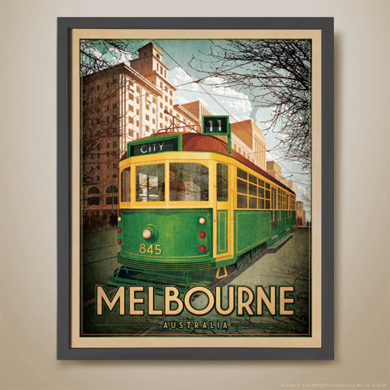 Melbourne Tram Print W Class Tram Melbourne Art Melbourne - Etsy Australia