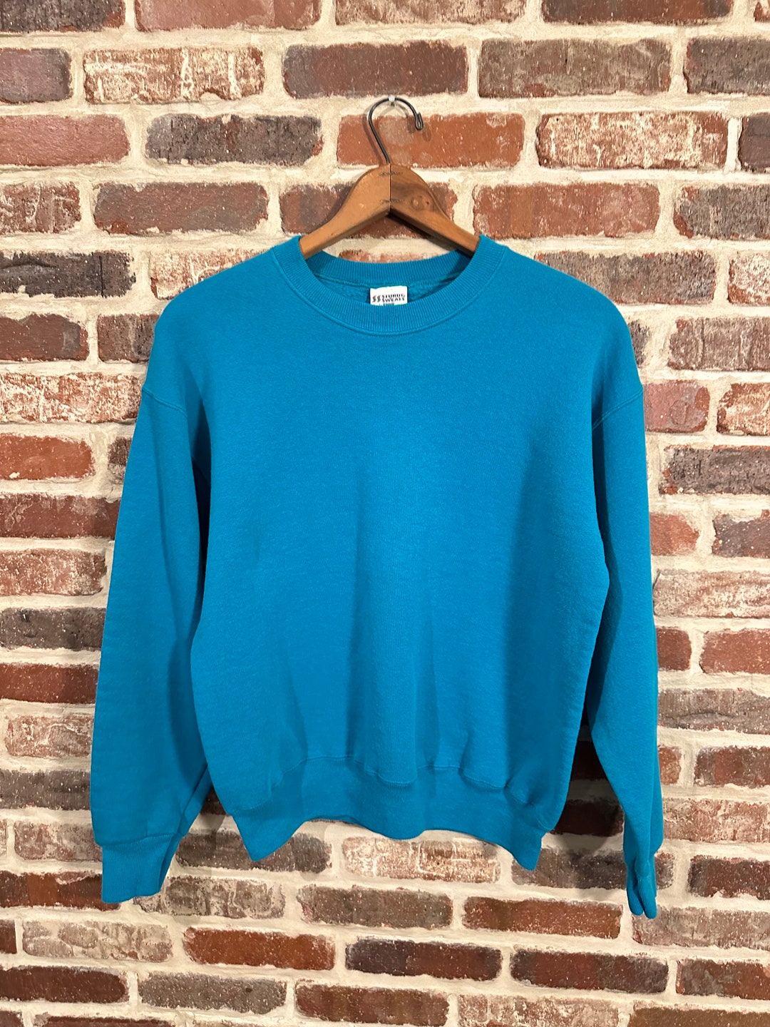 Vintage Sturdy Sweats by Lee Heavyweight Crewneck Sweatshirt Teal ...