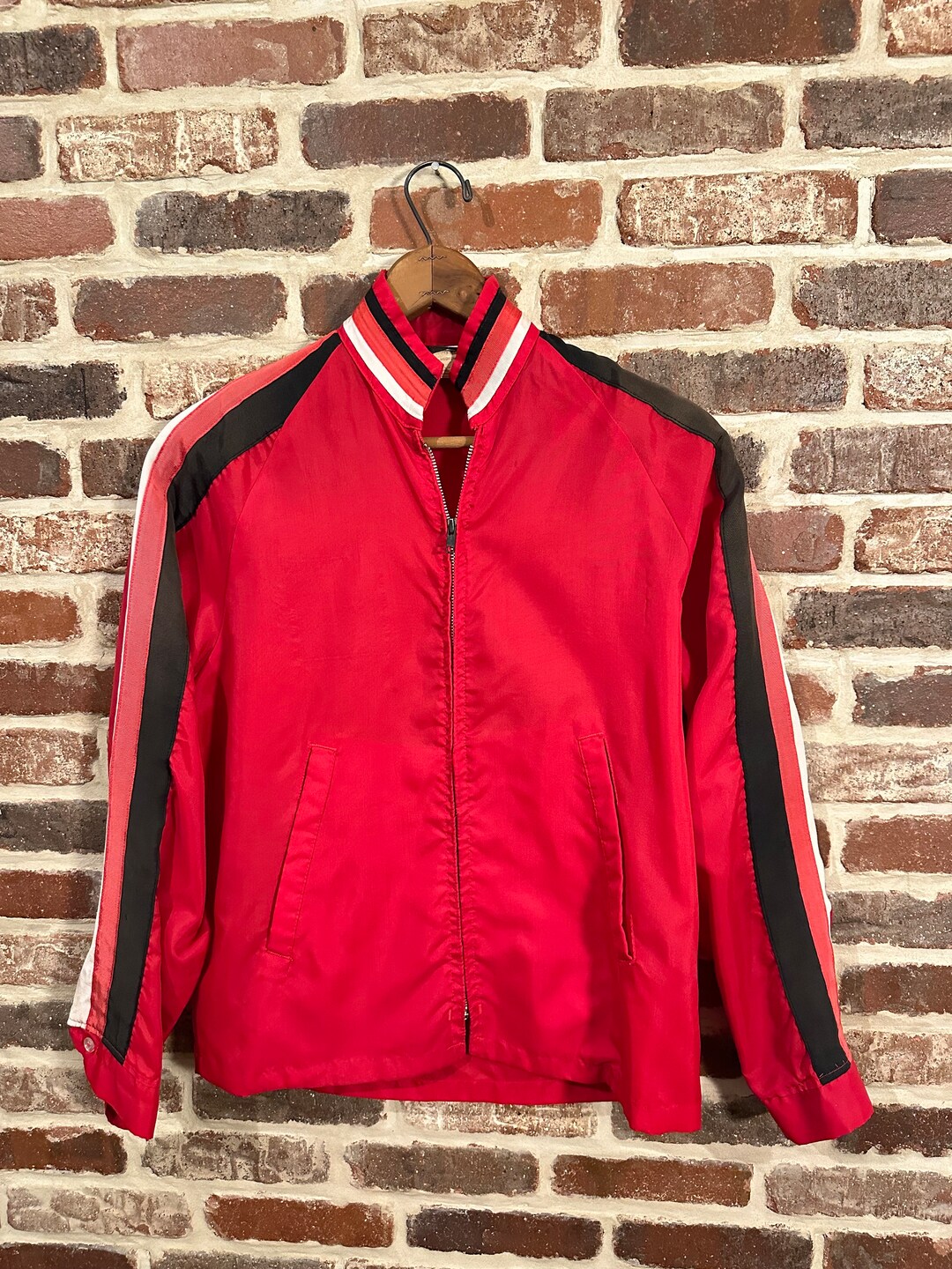 Vintage Swingster Jacket With Red White and Black Stripes Made in USA ...