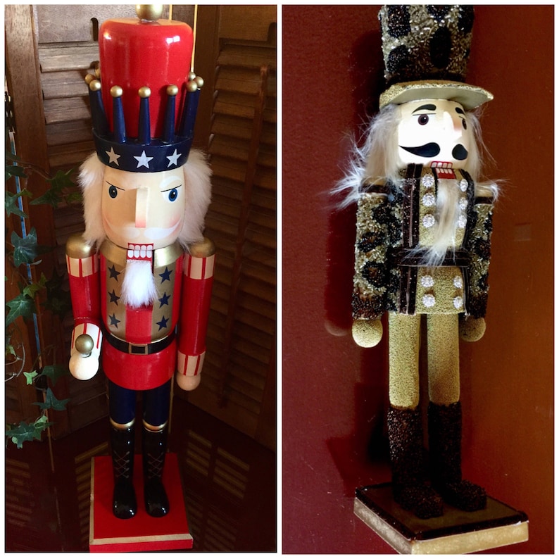 Wooden Nutcracker Christmas Tree Tall Soldier Statue Floor - Etsy