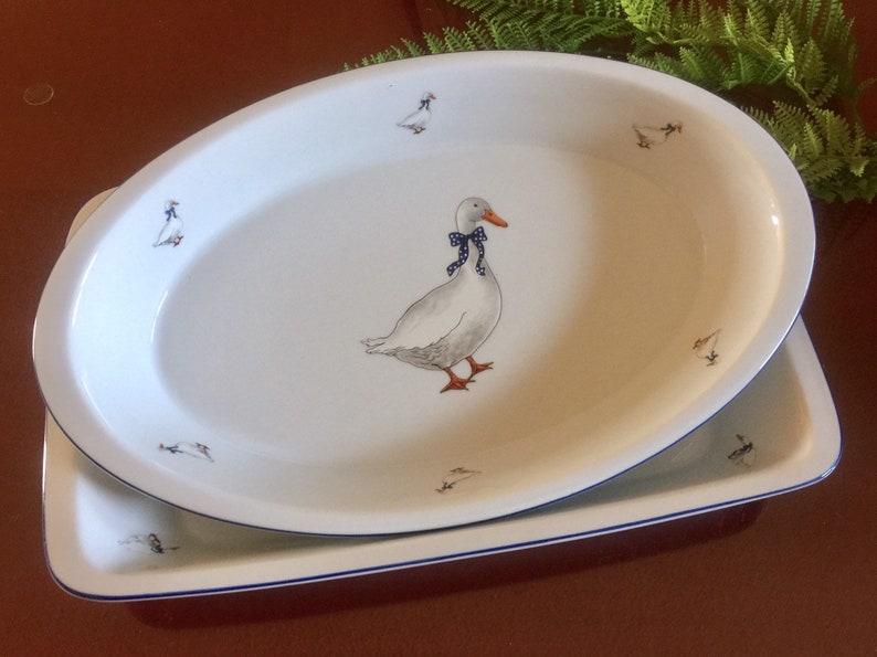 Mother Goose Ceramic Oven Baking Hot Dish Oval Rectangle | Etsy