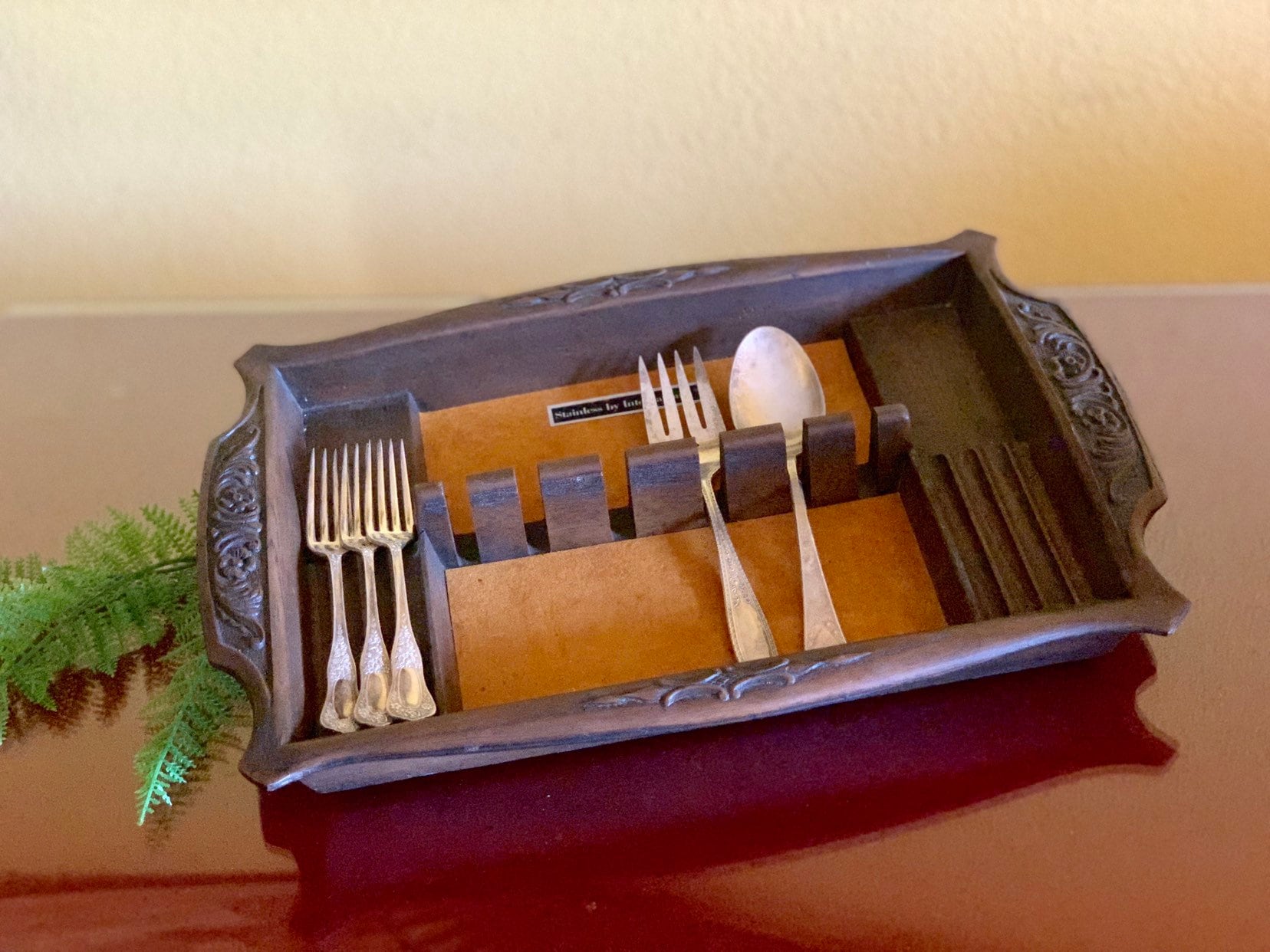 Wooden Sectional Tray - Etsy