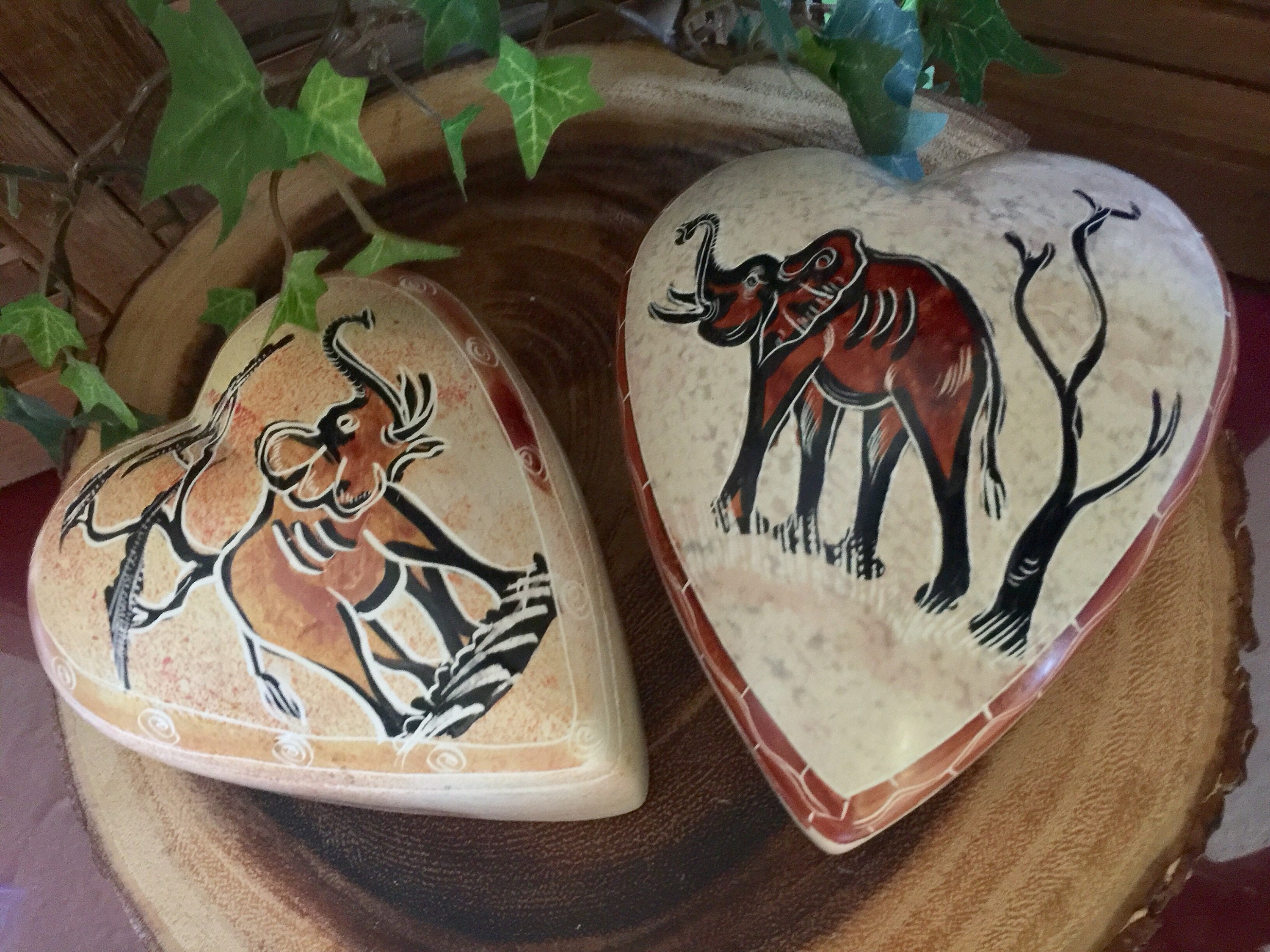Hart vorm dieren sieraden doos Safari Zebra Leeuw Olifant - Etsy Nederland