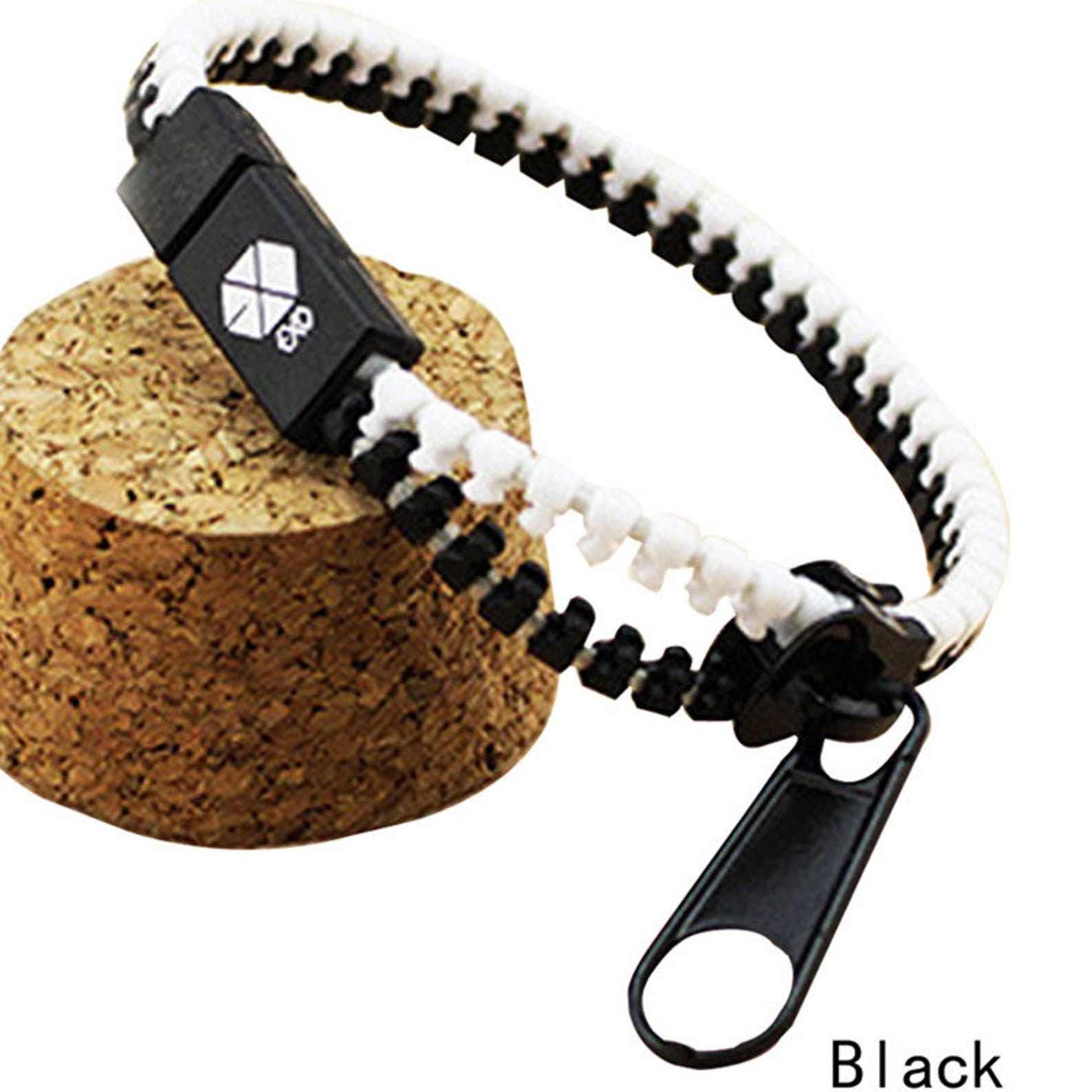 Steampunk Zipper Anklet Bracelet Hippie Punk Chain Double Layer Zip ...