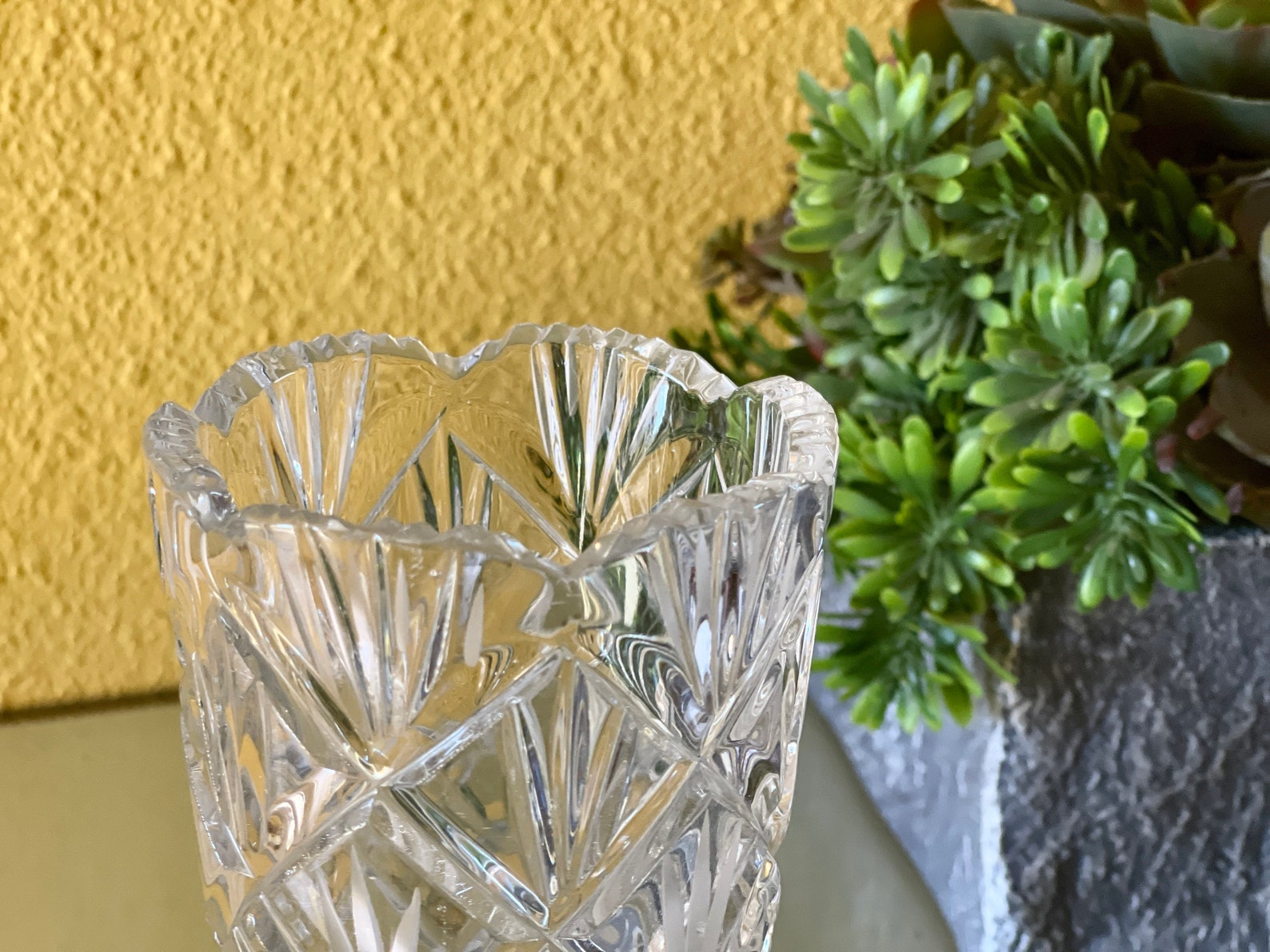 Russian Crystal Flower Vase Footed Soviet Era USSR Glass - Etsy