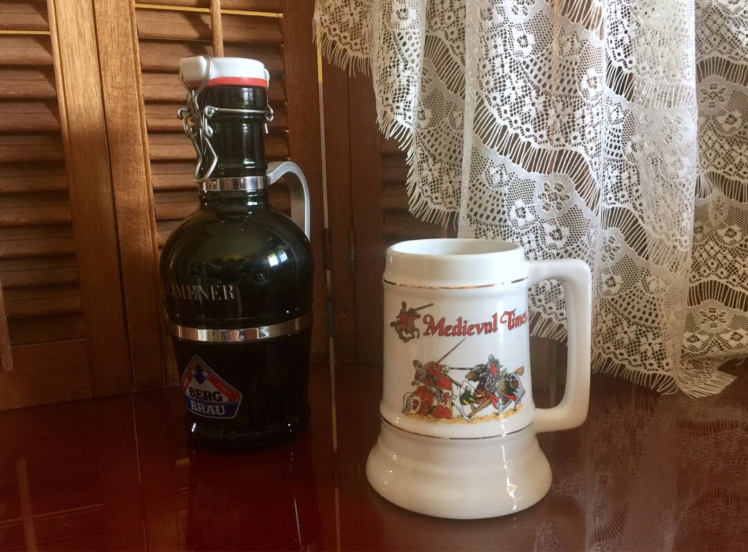 Medieval Times Beer Stein Tankard Ceramic Mug Oktoberfest Renaissance ...