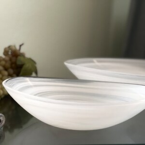 Tiered Frosted Glass Serving Tray Oval Desert Stand Tea Party ...