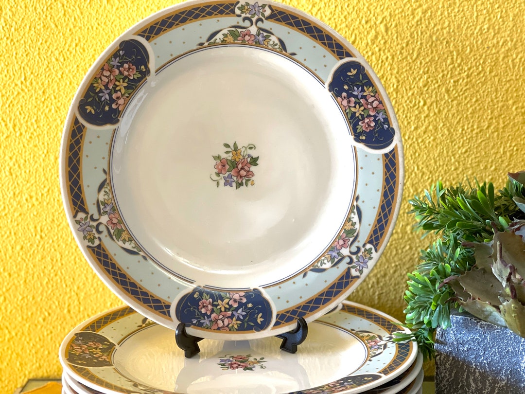 Dinner Plates Floral Serving Dishes Gibson Ceramic 90s Party Table ...