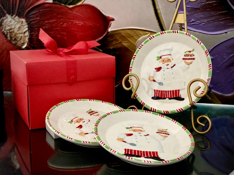 French Fat Chef Serving Plates Ceramic Appetizer Dishes - Etsy