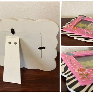 Pink Picture Frames Kids Girls Baby Shower Tabletop Photo Wall Hanging ...