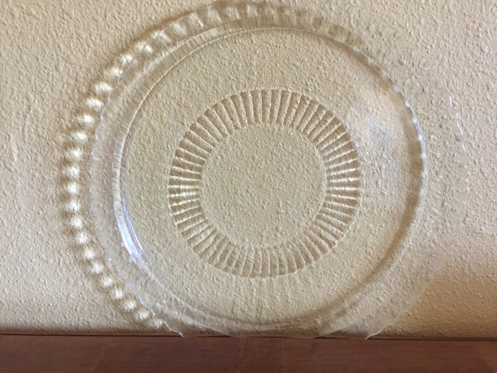 Round Clear Glass Platter Large Appetizer Cake Serving Fruit - Etsy