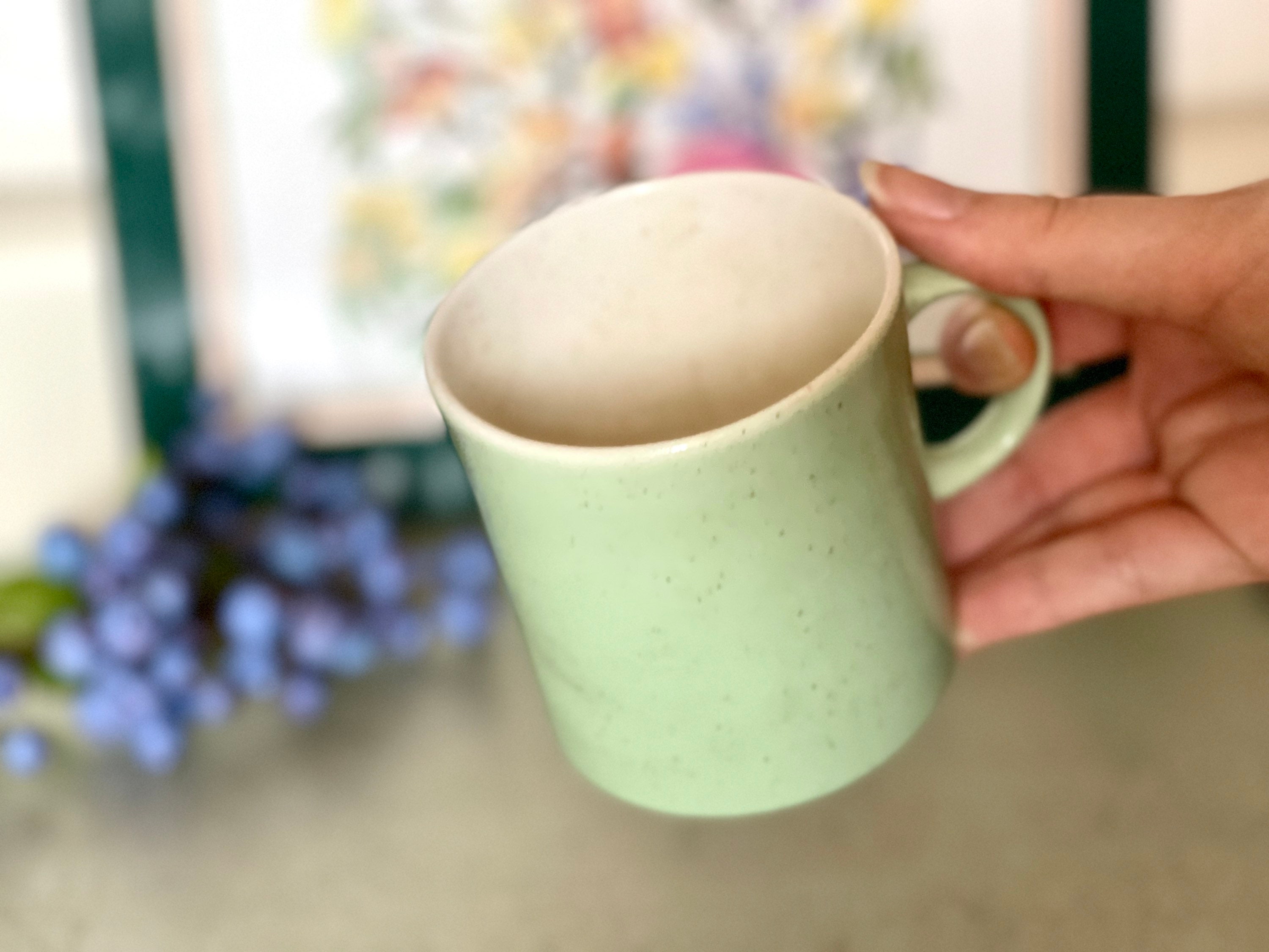 Irish Coffee Mug 70s Erin Stone Speckled Green Cup Ceramic Vintage ...